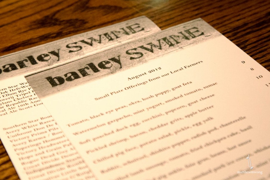 Barley Swine | Austin, Texas USA | MW Eats